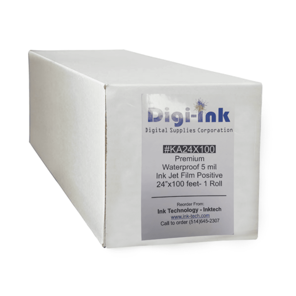 Ink Jet Film 24'' X 100' Waterproof Inkjet Positive Film